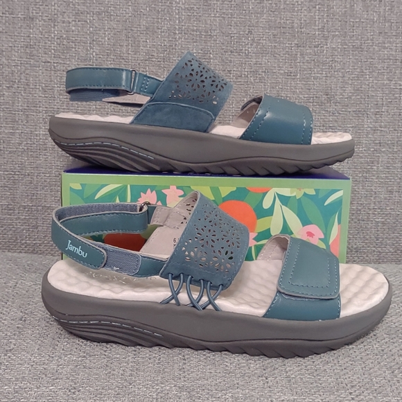 Jambu | Shoes | Firm Final Priceleather Alba Sandal65 | Poshmark